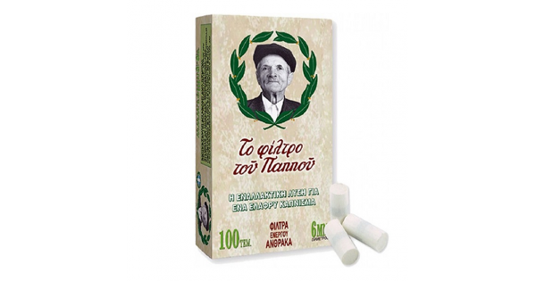 ΦΙΛΤΡΑ ΠΑΠΠΟΥ ΜΕ ΑΝΘΡΑΚΑ 6ΜΜ 100 TEM